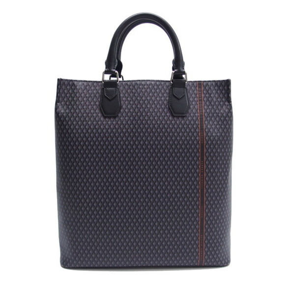 OTHERS | Bags | Dunhill Engine Turn Pattern Tote Bag Gray Black Orange ...